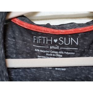 Fifth Sun | Tops | Fifth Sun Grey Graphic Peace Sign T Shirt | Poshmark